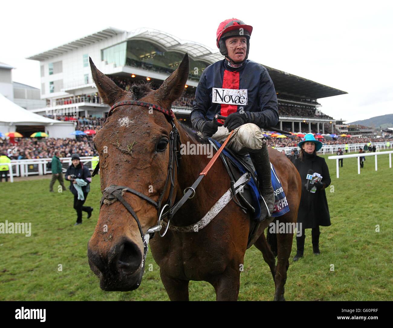 Jockey Barry Geraghty after winning the Betfred Cheltenham Gold Cup ...