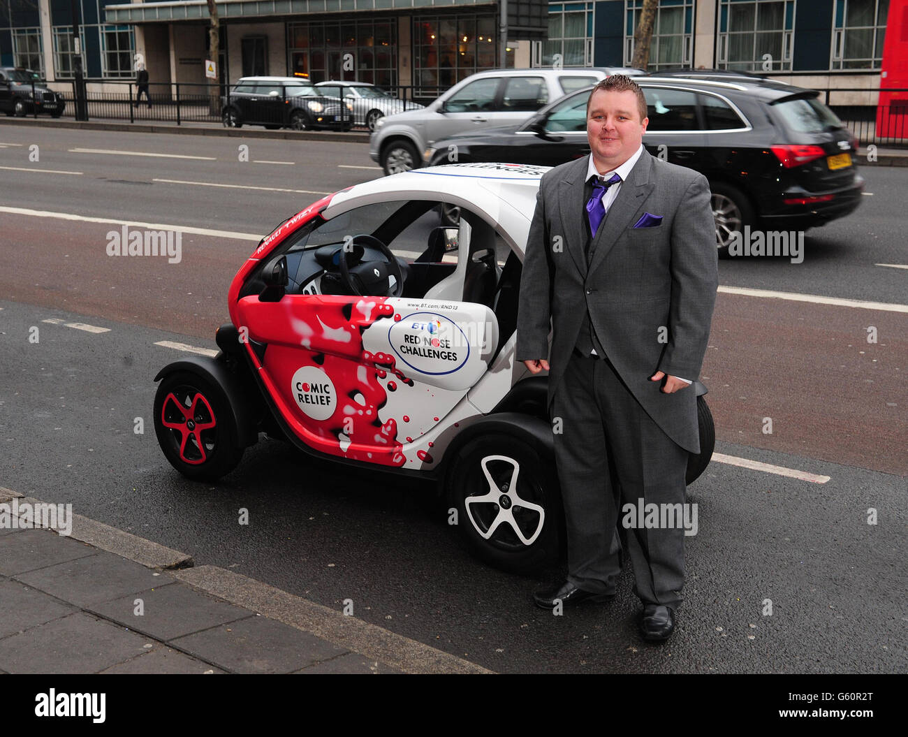 Ben Springett arrives at his wedding to Claire Gilchrist that has been ...