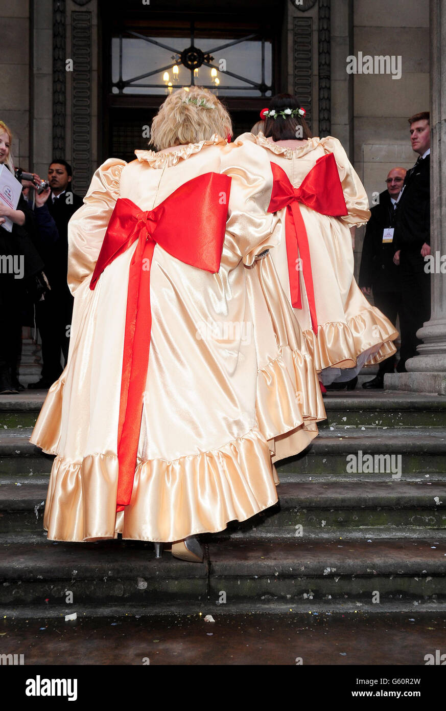 Dawn french attend the wedding of ben springett clair gilchrist hi-res ...