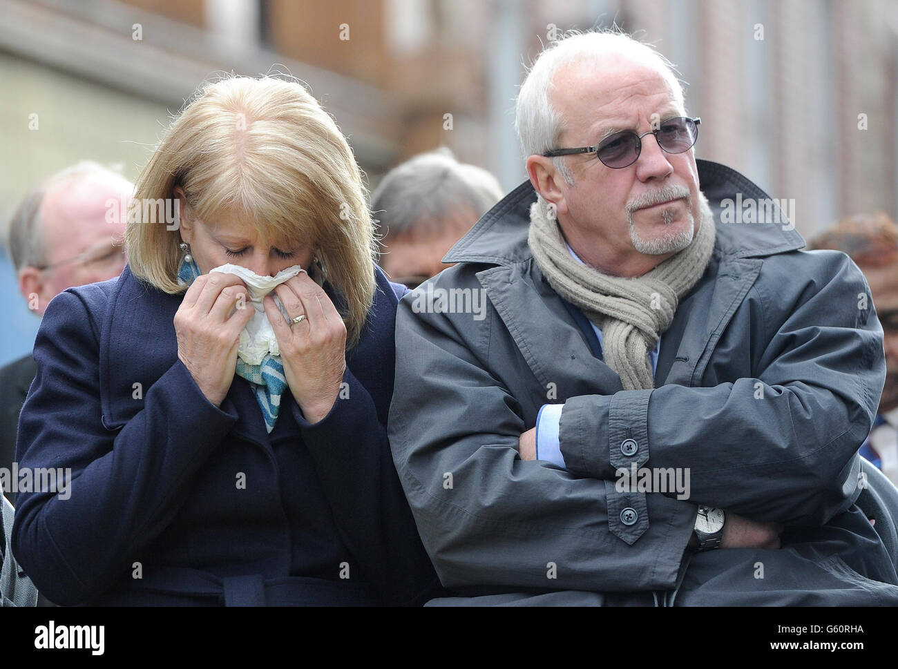 Wendy Parry with husband Colin, the parents of Tim Parry, during a ...