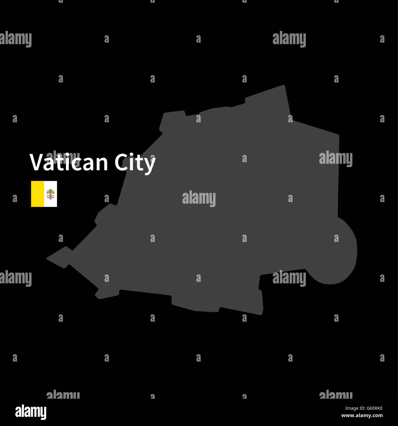 Vatican city political map city hi-res stock photography and images - Alamy