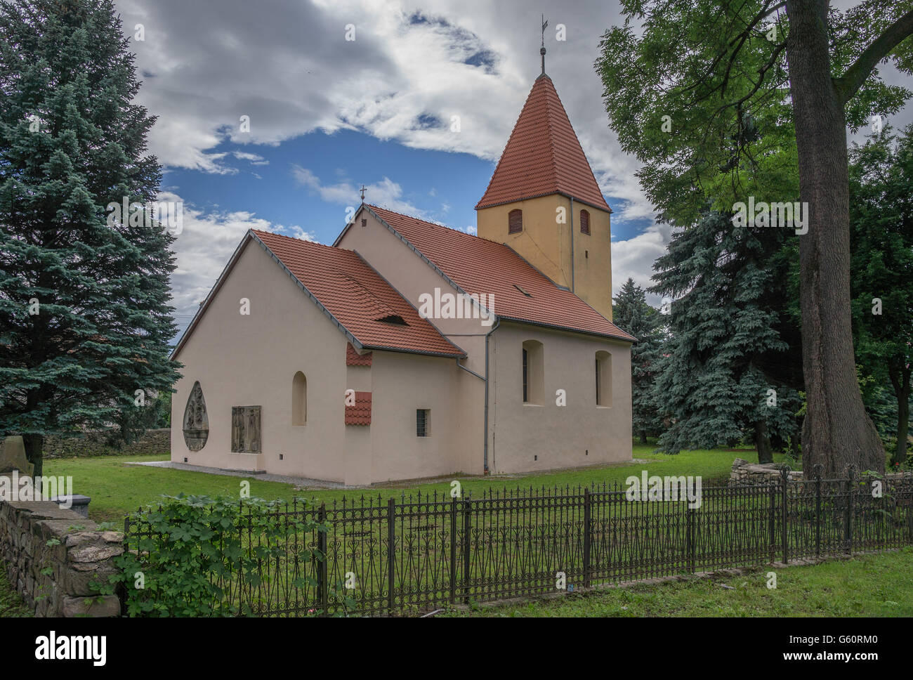 Village gothic church in Lazany Lasaan architectural details Lower ...