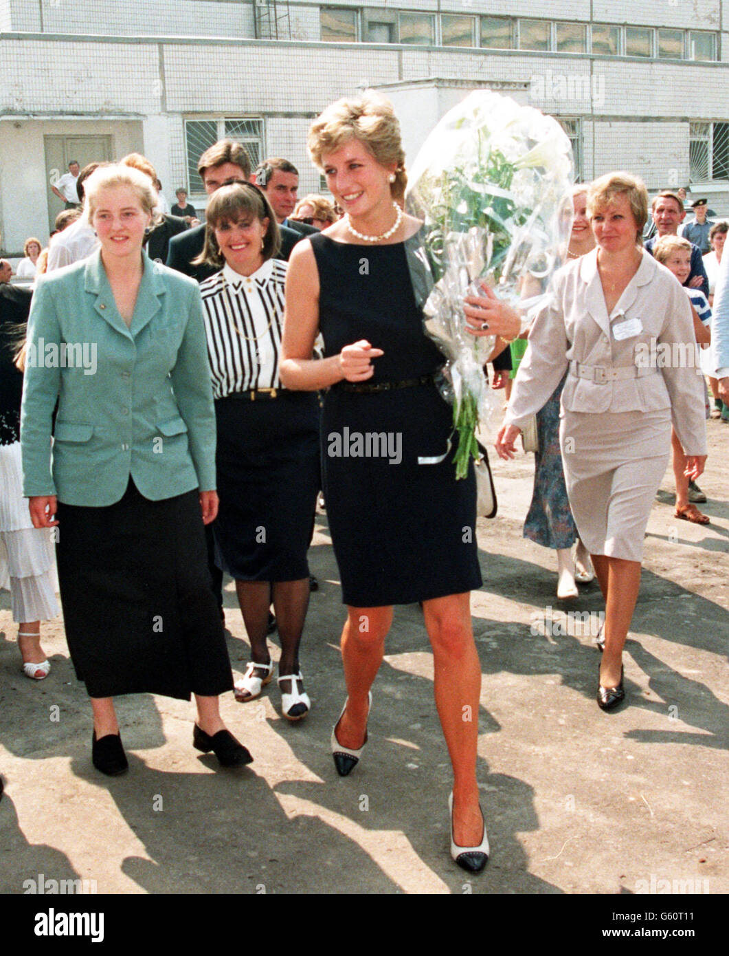 Princess wales princess diana visits hi-res stock photography and ...