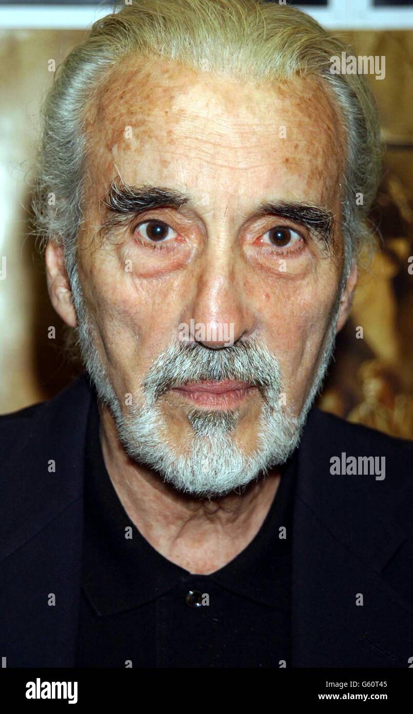 Christopher Lee And Actor High Resolution Stock Photography and Images ...