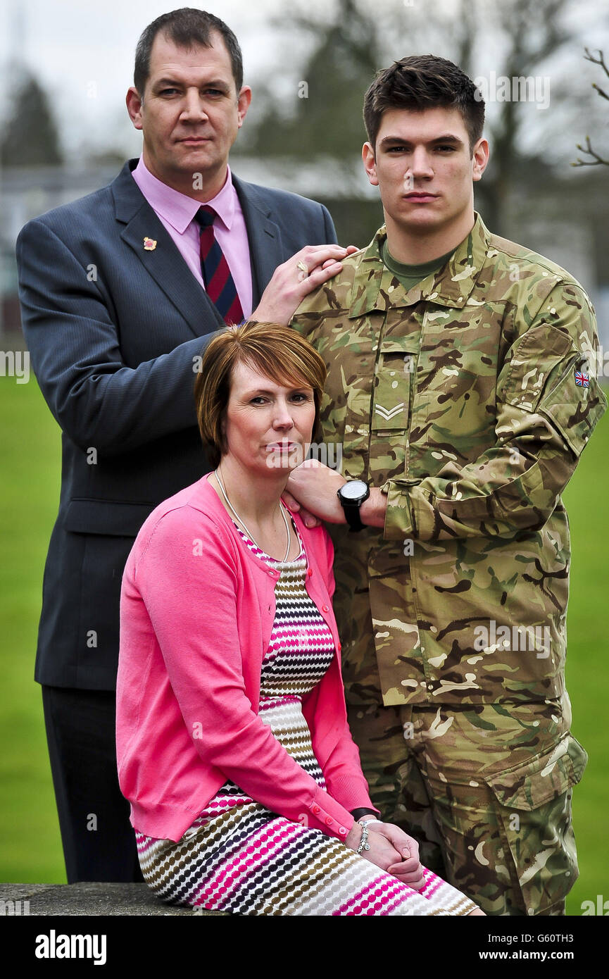 The family of Lance Corporal James Ashworth, mum Kerry Ashworth, dad ...