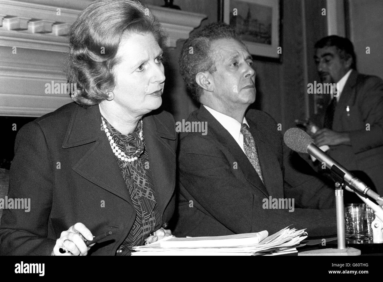 Politics - Margaret Thatcher and Keith Joseph - 1980 Stock Photo - Alamy