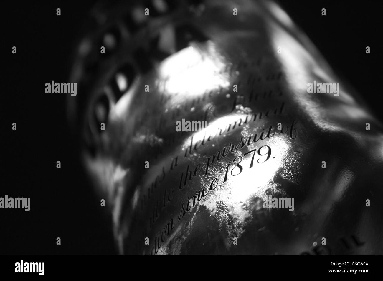 Absolut vodka bottle Black and White Stock Photos & Images - Alamy