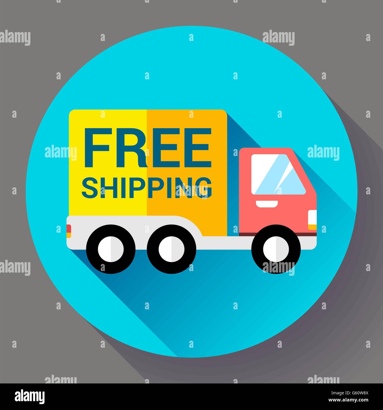 Car Shipping icon. Fast and free delivery concept Stock Vector Image ...
