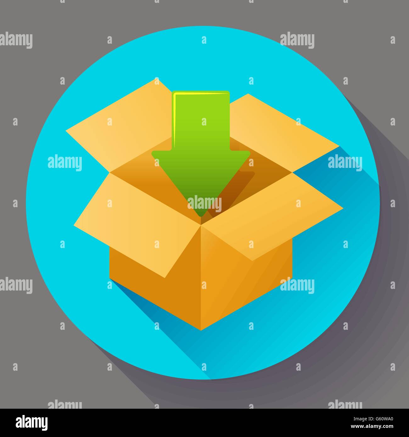 Shipping and packing icon. Flat design style Stock Vector Image & Art ...