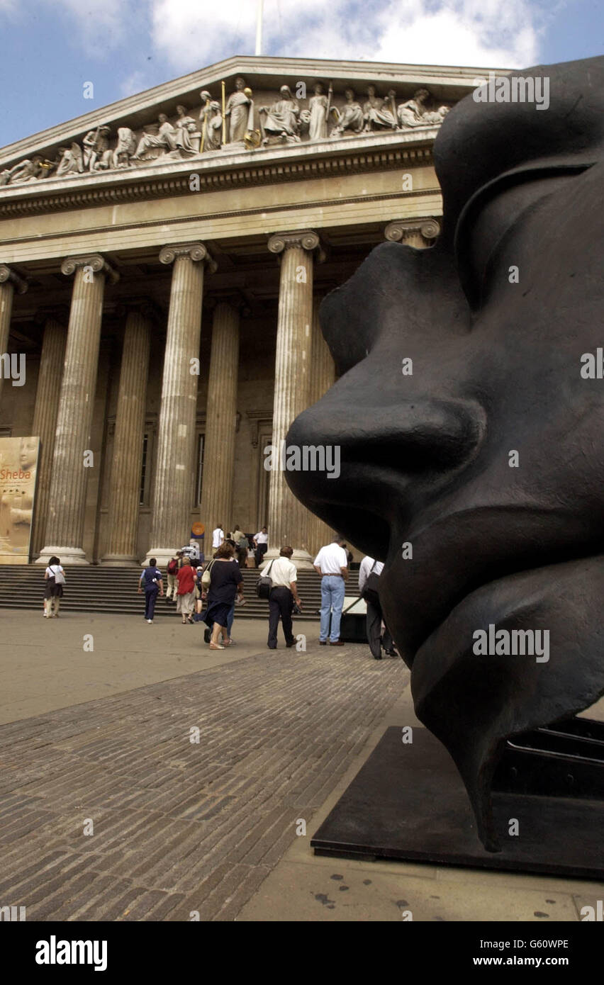 British Museum. A general view of the entrance to the British Museum in ...