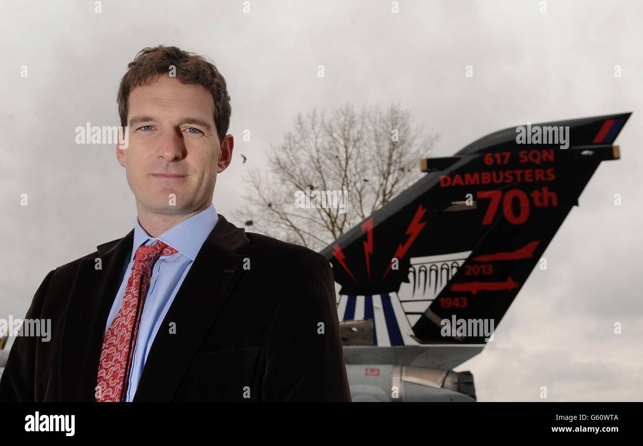 Historian and television presenter Dan Snow unveils the 70th ...