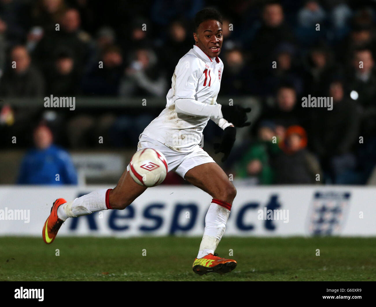 England U21's Raheem Sterling during the Under 21's International at ...