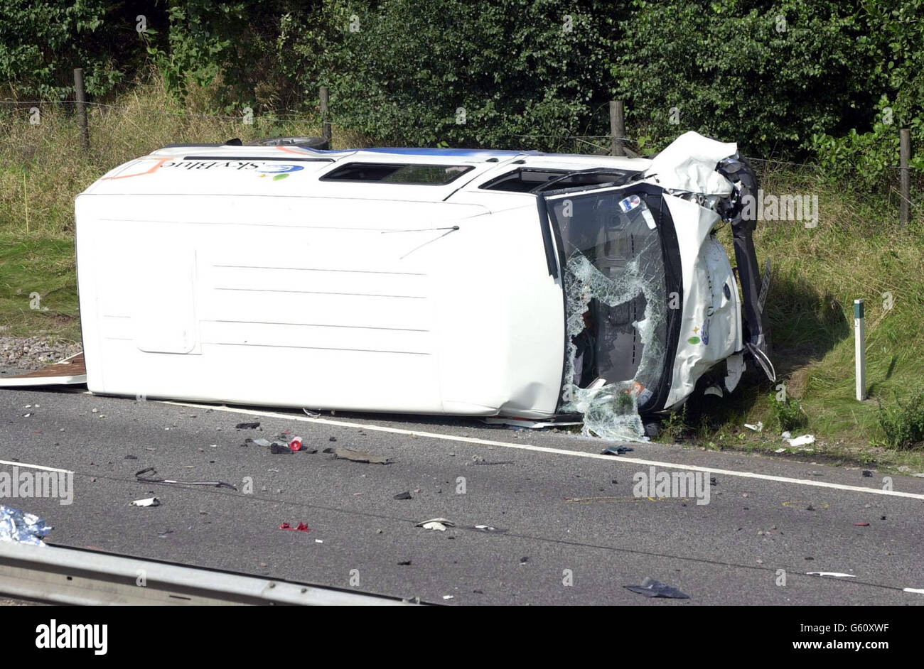 The scene on the A 42, near Worthington, where two Leicestershire ...