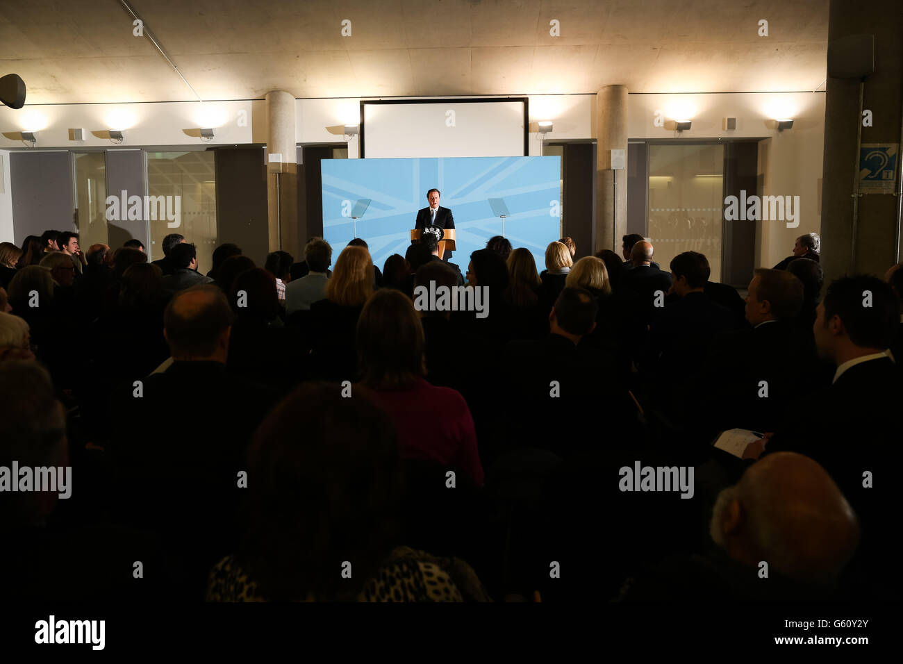 Prime Minister David Cameron, delivers a speech on immigration at the ...