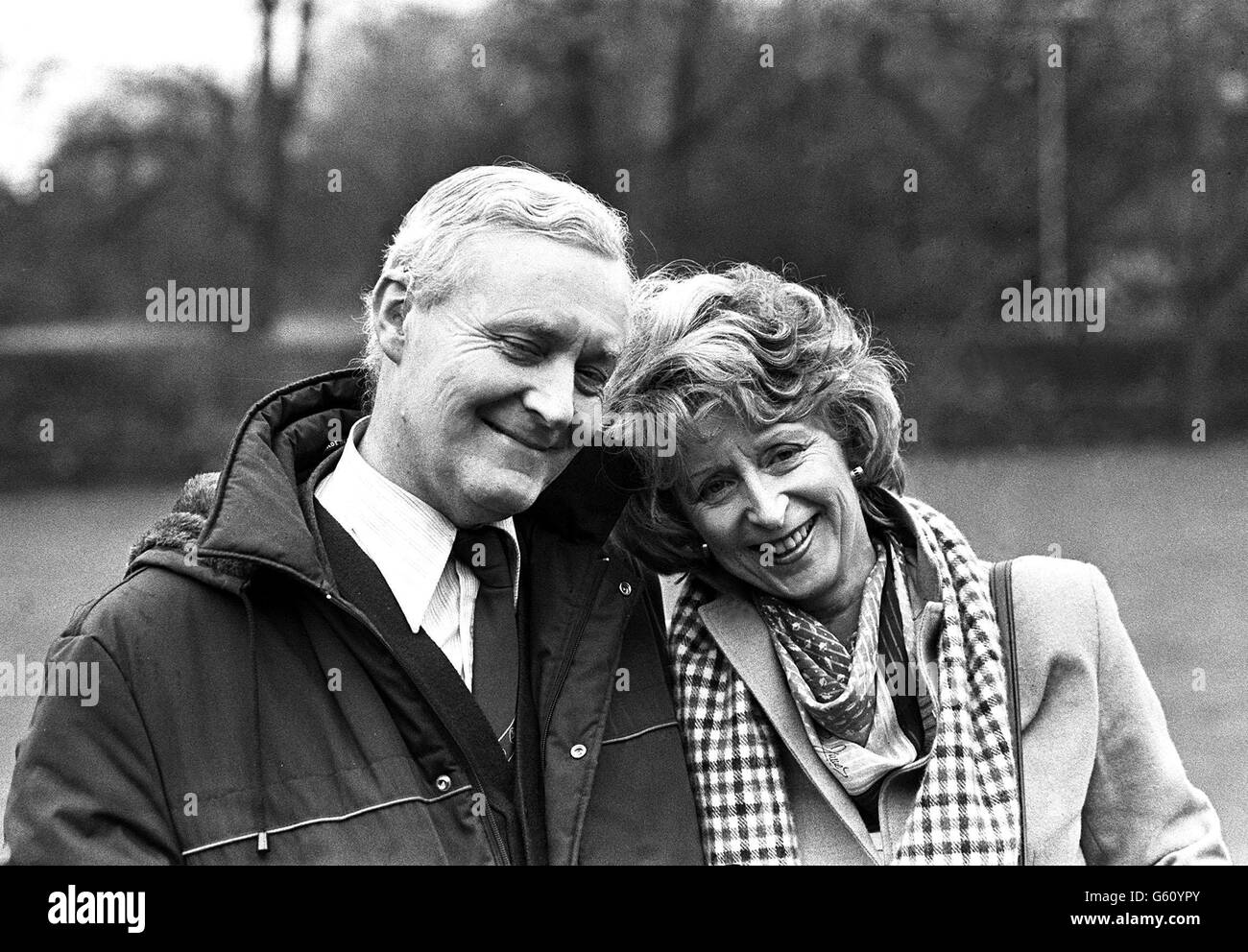 Tony benn his wife caroline in chesterfield where mr benn hi-res stock ...