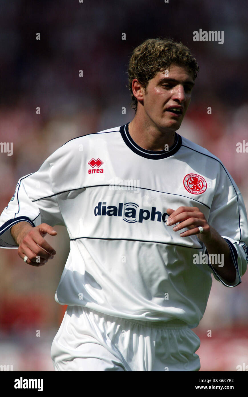 Carlos Marinelli in action for Middlesbrough during the Barclaycard ...