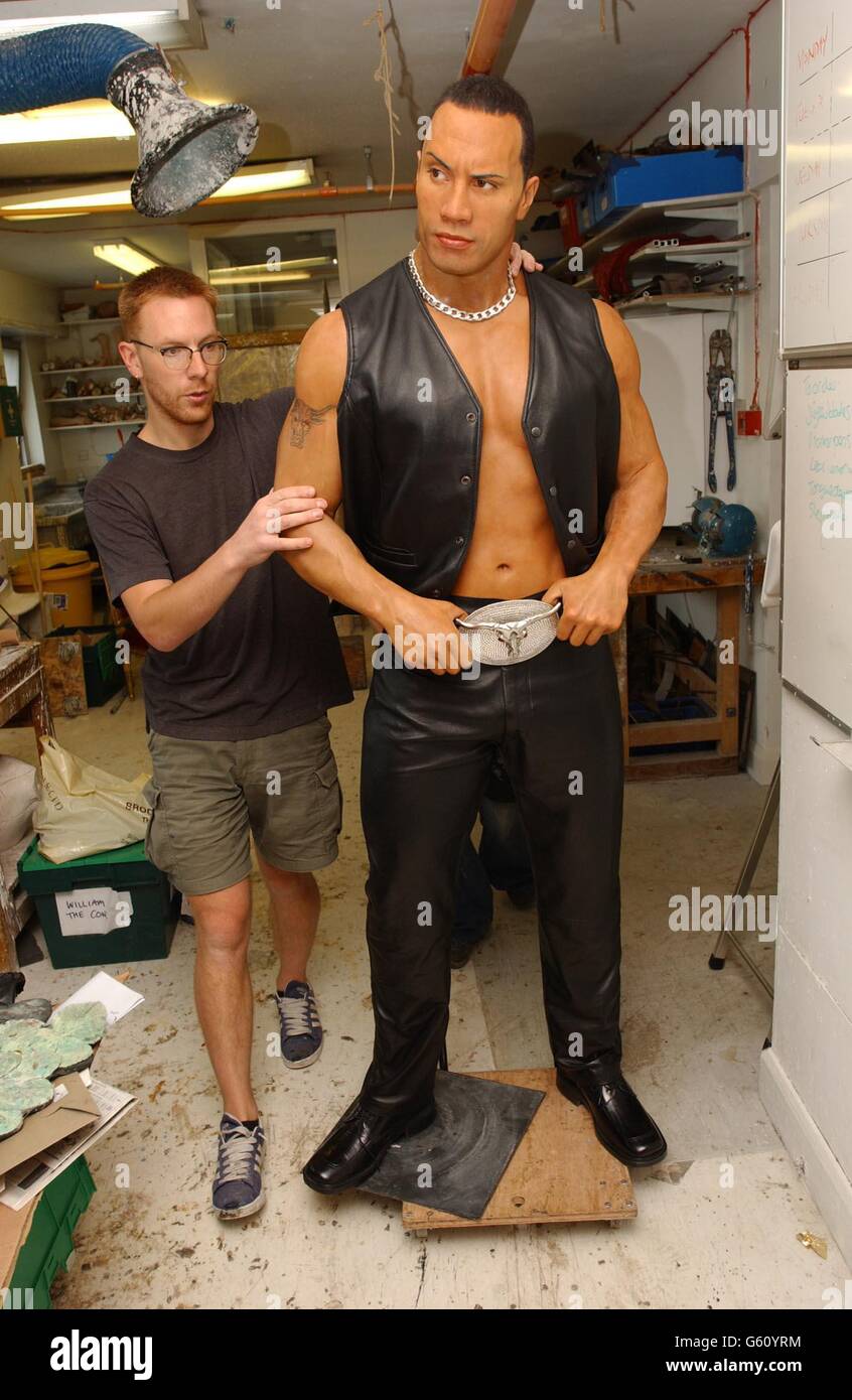 Dwayne johnson the rock madame tussauds hi-res stock photography and ...