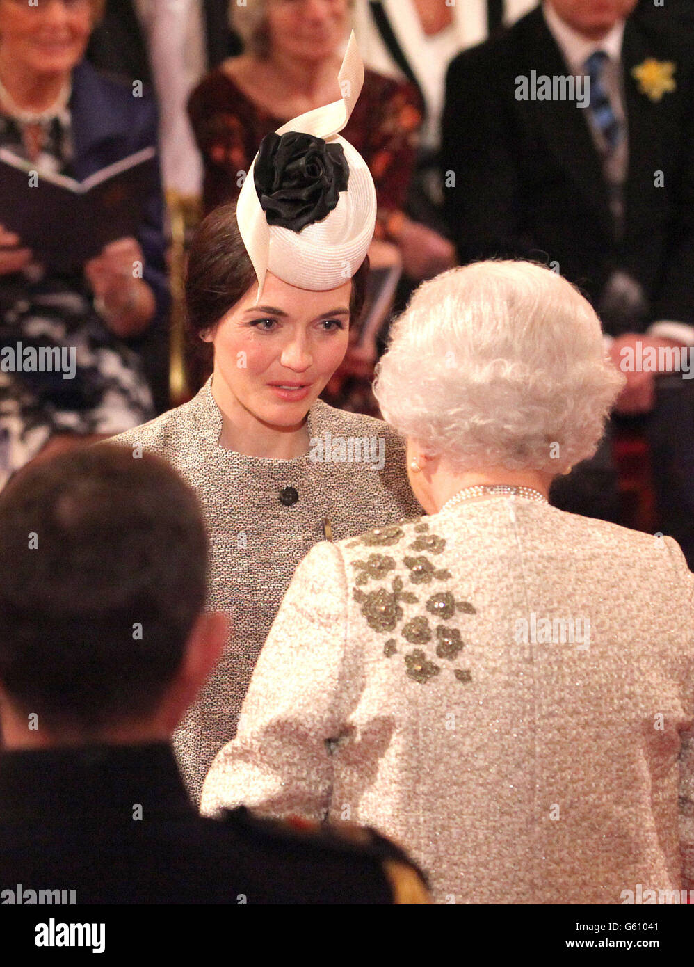 Receiving cbe commander british empire hi-res stock photography and ...