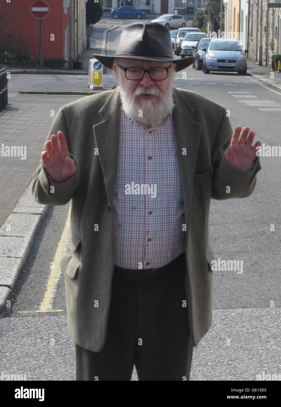 Artist Graham Ovenden, 70, of north Cornwall, arriving for trial at ...
