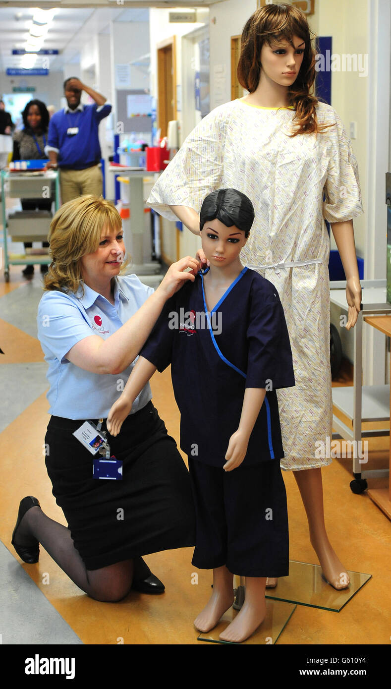 New NHS gowns for children Stock Photo - Alamy
