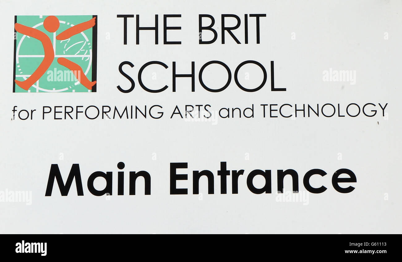 General View of the Brit School of Performing Arts in Croydon, South ...