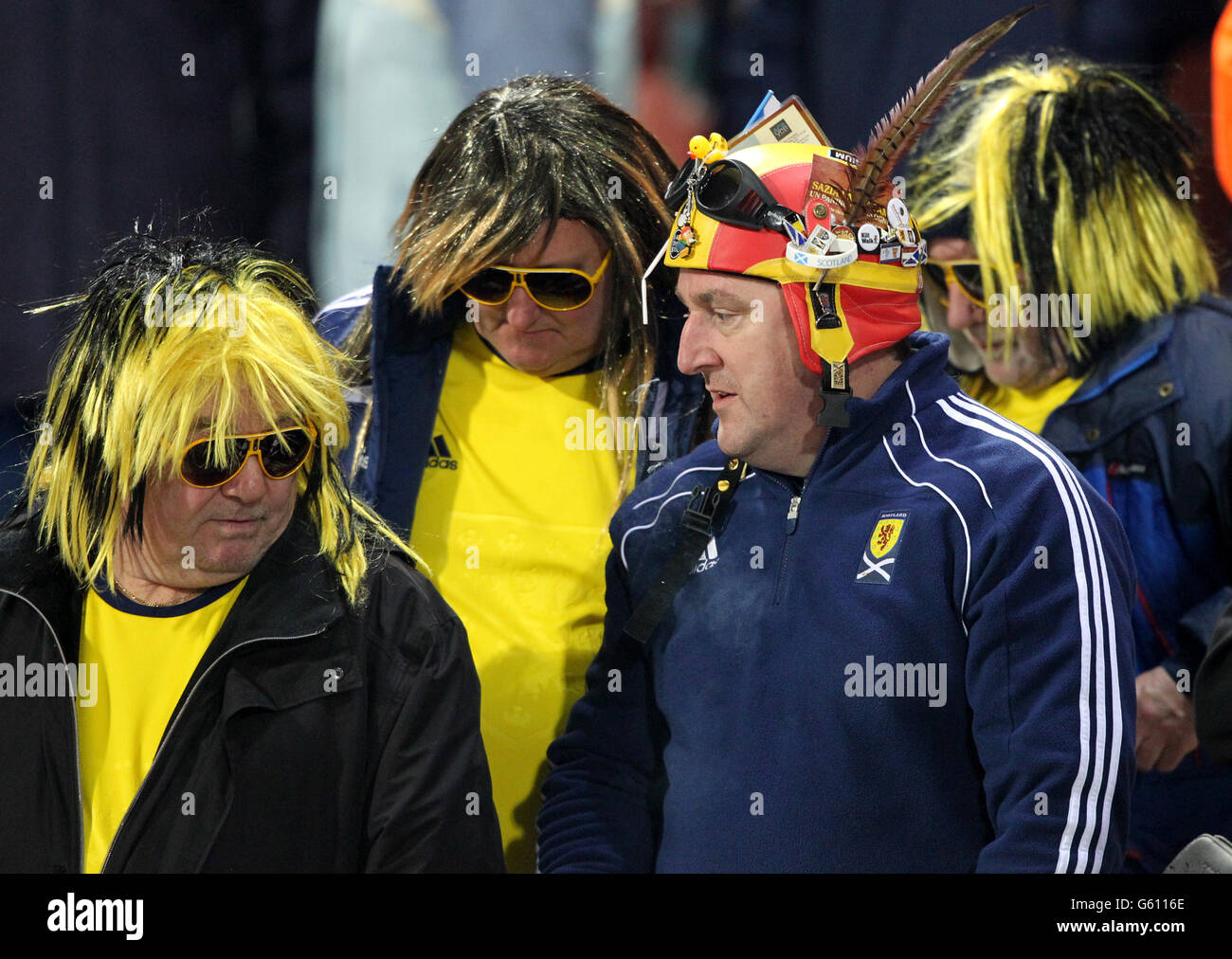 Scotland fans during the fifa world cup qualifying hi-res stock ...