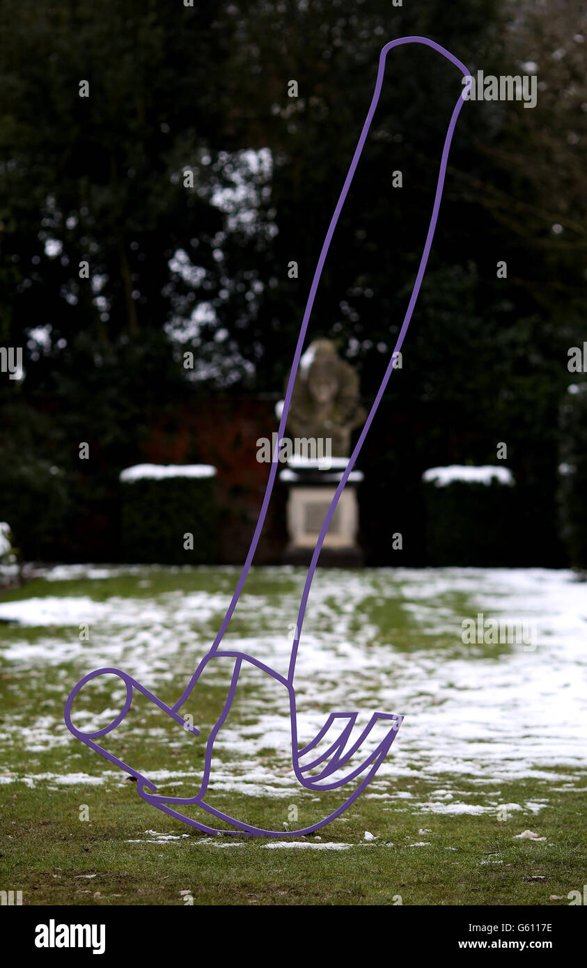 A sculpture by artist and sculptor Michael Craig-Martin RA called ...