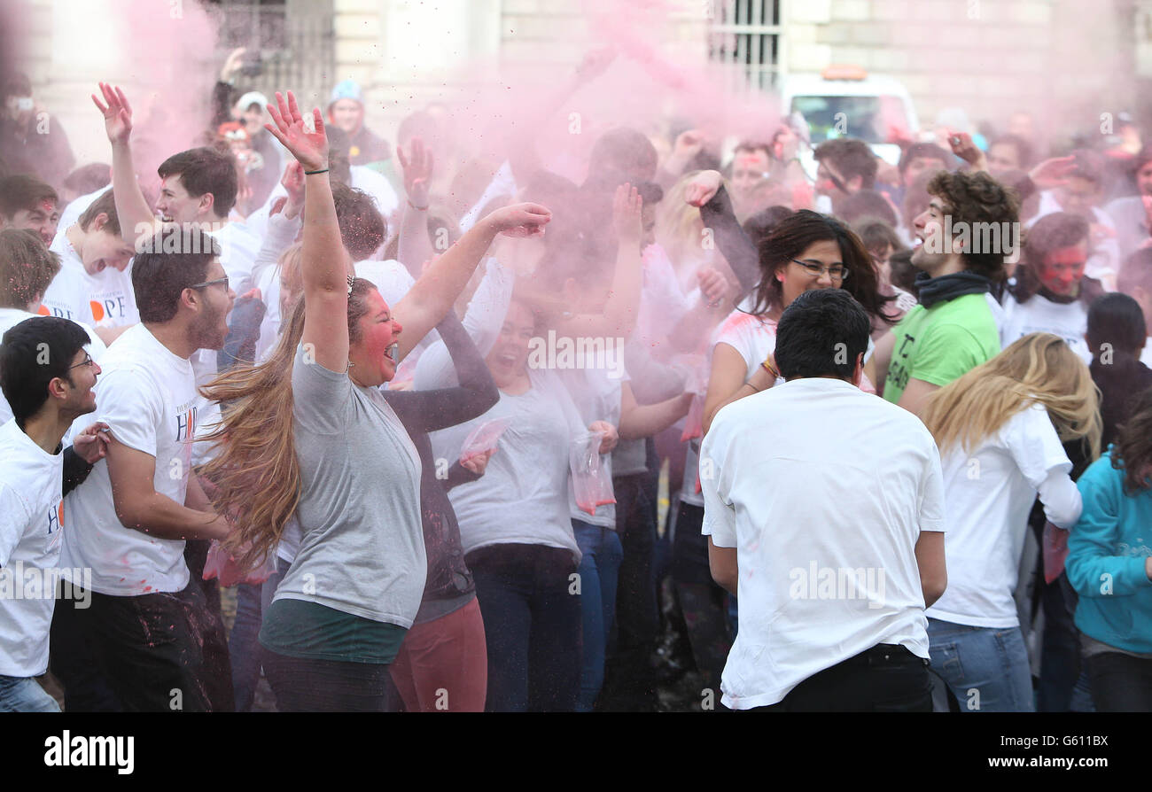 Hundreds of Trinity students celebrate Holi, the Indian Festival of ...