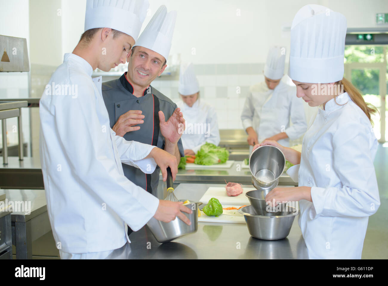 chef giving out instructions Stock Photo - Alamy