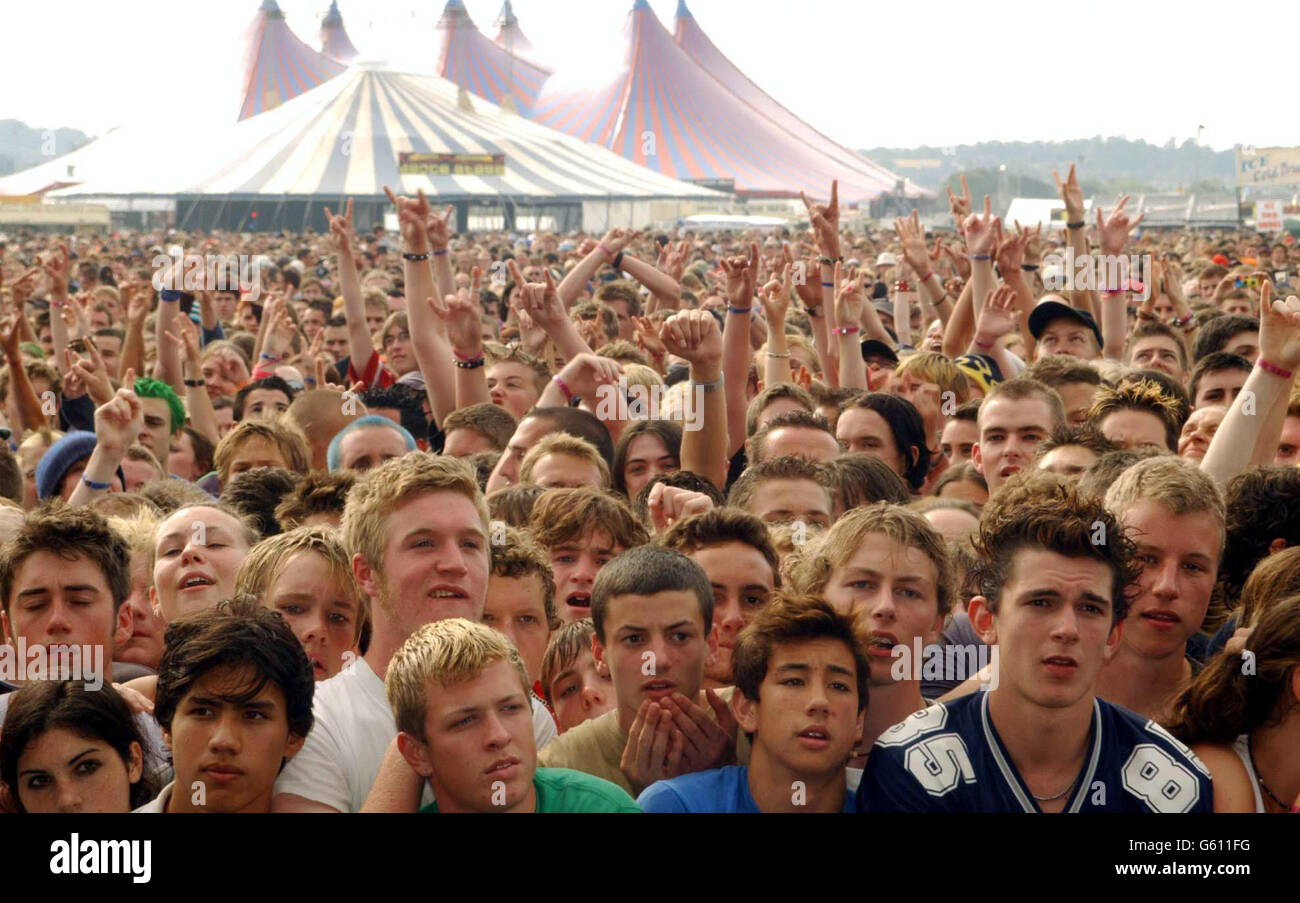 Reading Festival Crowd Stock Photo - Alamy