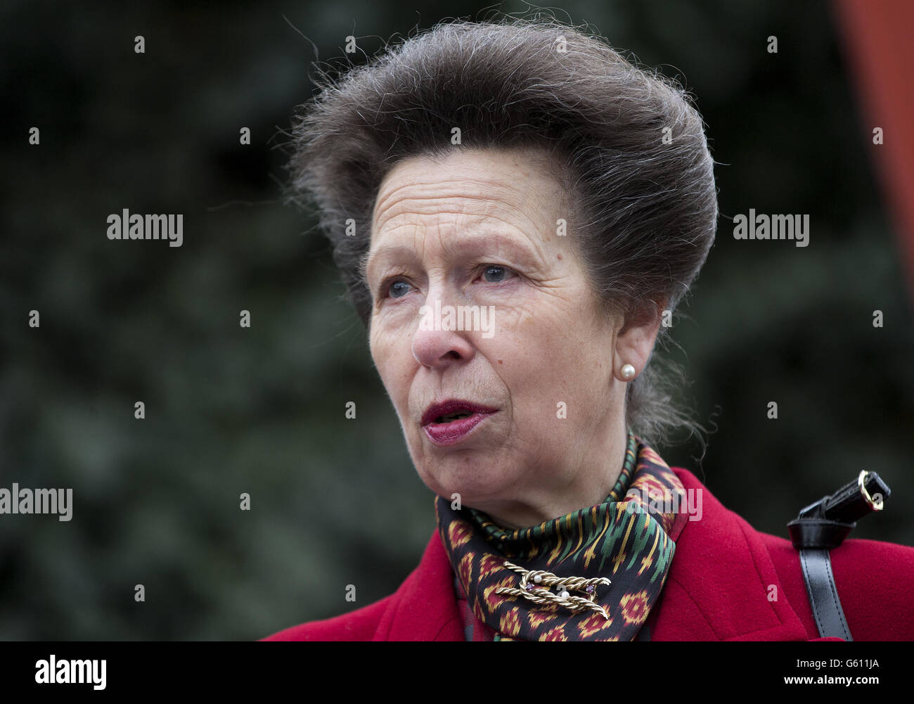 Princess Anne speaking prior to her planting the 6 millionth tree for ...