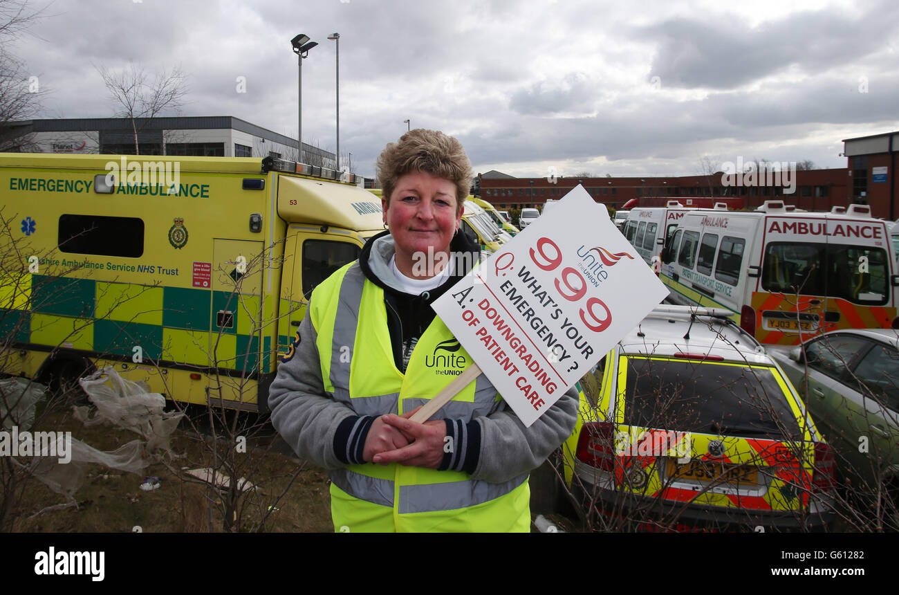 Debbie Wilkinson, Unite branch secretary and paramedic working in ...