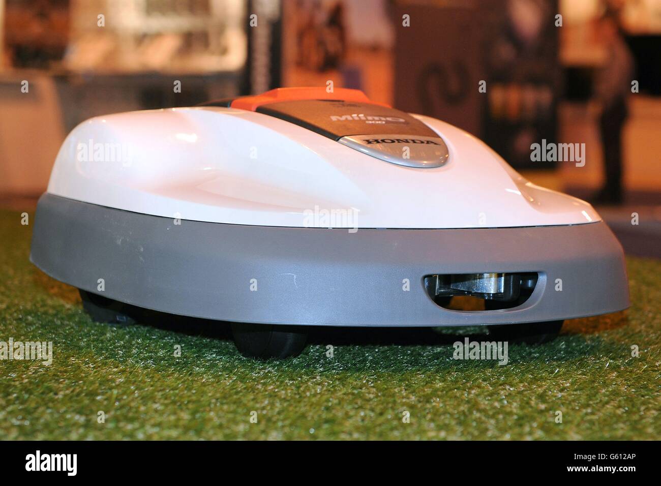 Honda Miimo robot lawnmower on show at the Gadget Show Live 2013 at the ...