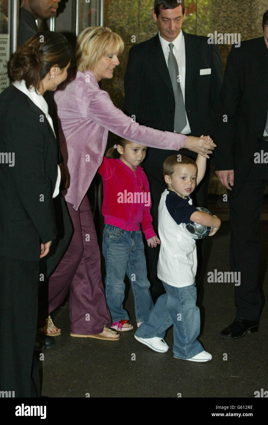 Victoria Adams' mother, Jackie Adams (2nd left) leaves the Portland ...