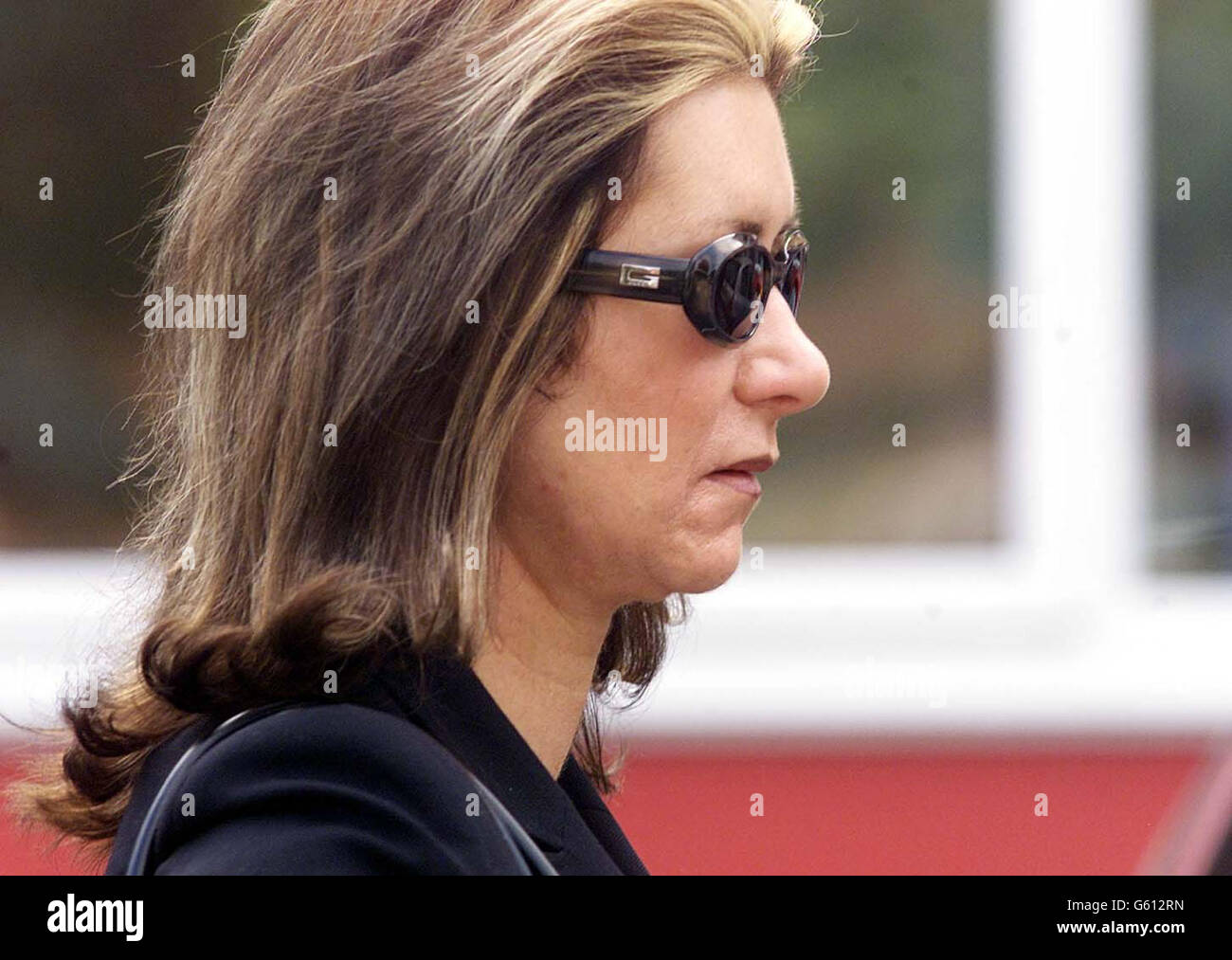 Lady Archer's former secretary Jane Williams leaves for a break during ...