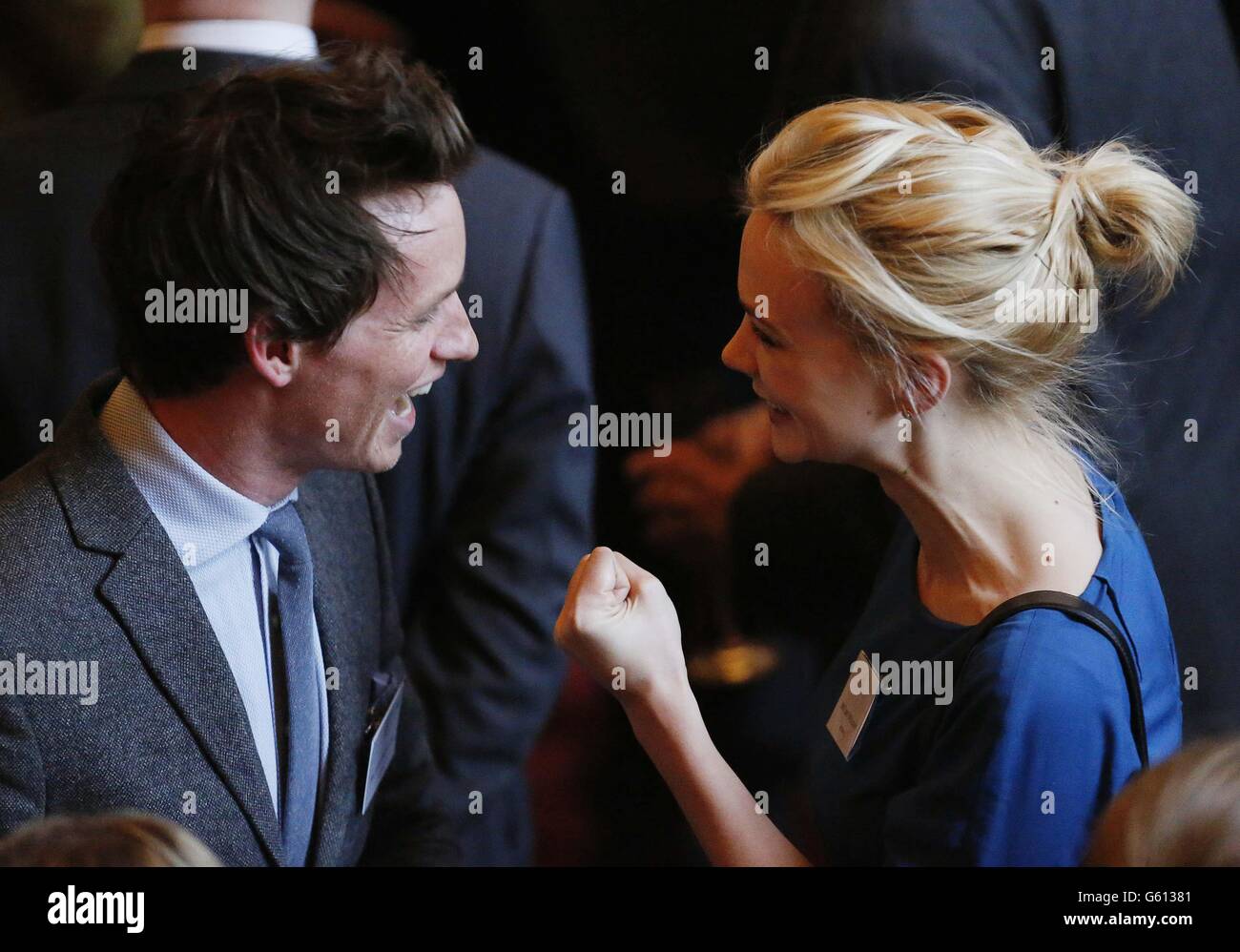Stars join Queen to celebrate film Stock Photo - Alamy