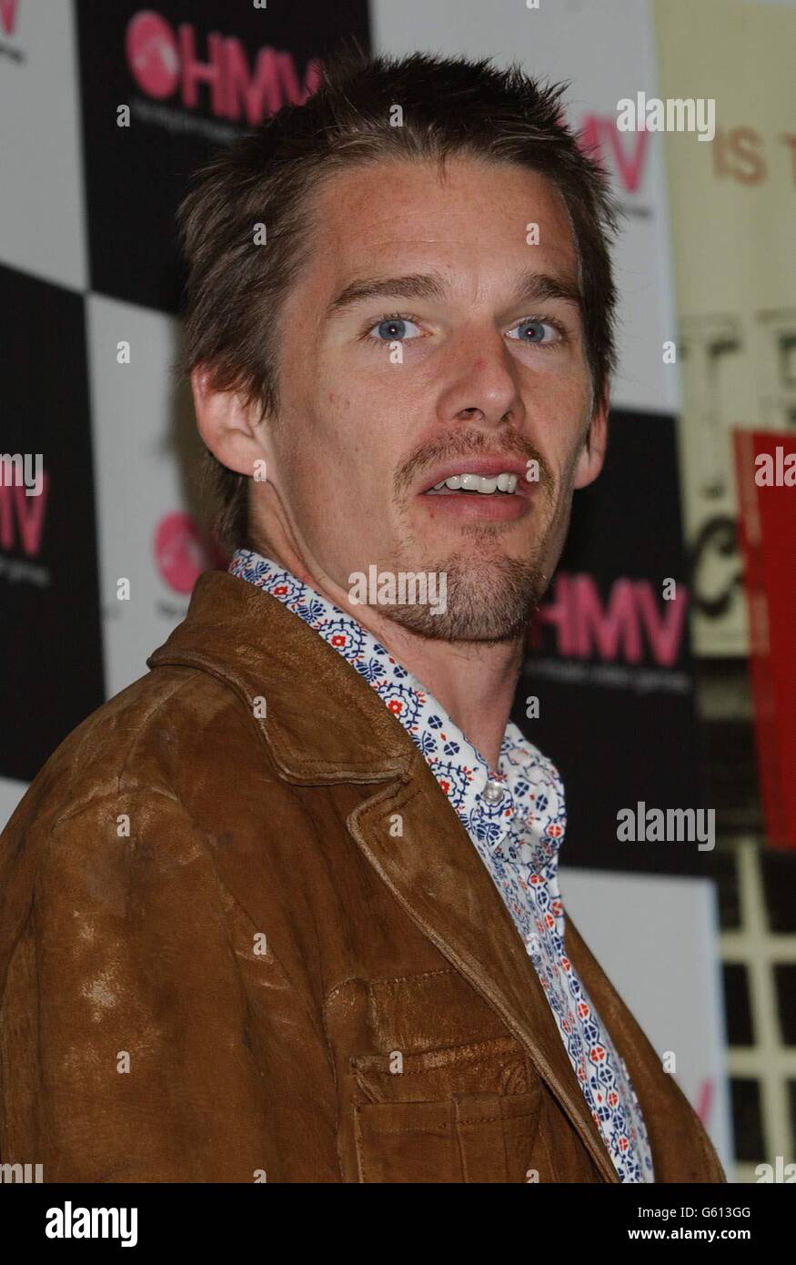 American actor Ethan Hawke poses for photographers during a book ...