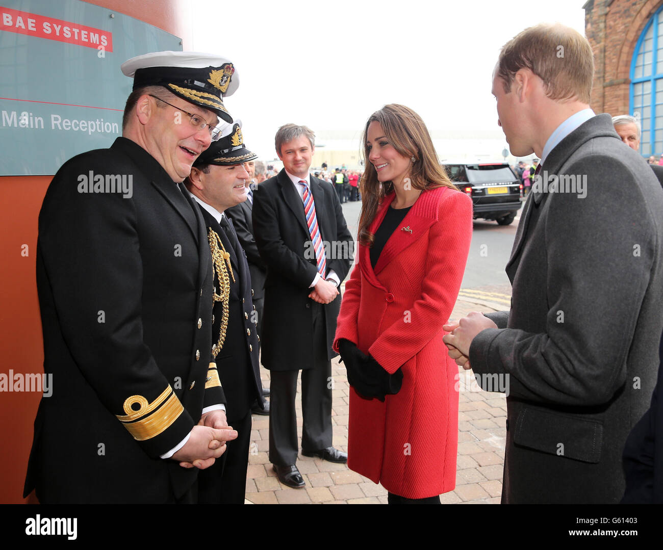 Royal visit to Barrow-in-Furness Stock Photo - Alamy