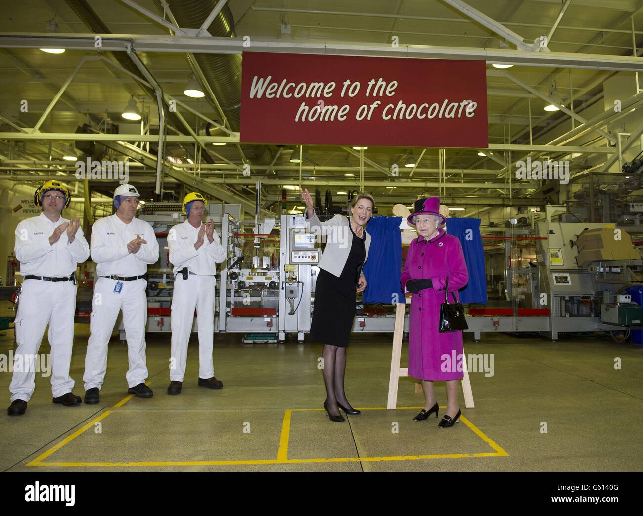 Royal visit to Slough Stock Photo - Alamy