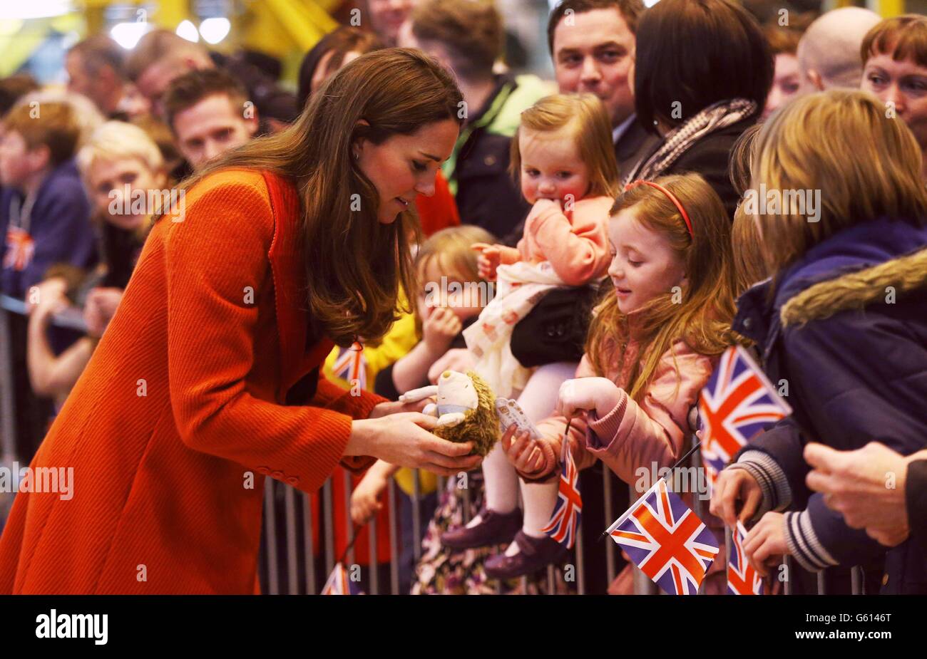 Royal visit to Barrow-in-Furness Stock Photo - Alamy