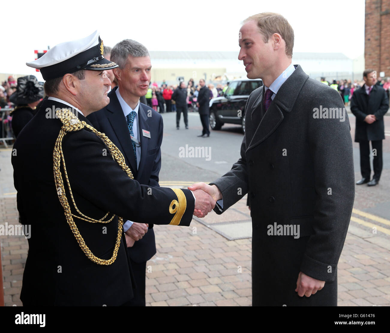 Royal visit to Barrow-in-Furness Stock Photo - Alamy