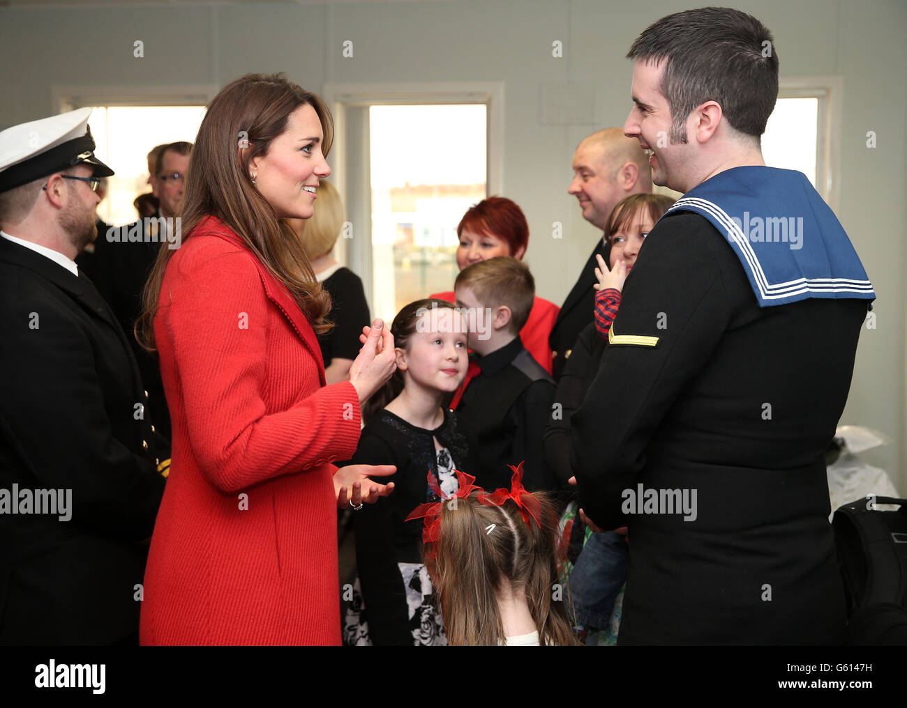 Royal visit to Barrow-in-Furness Stock Photo - Alamy