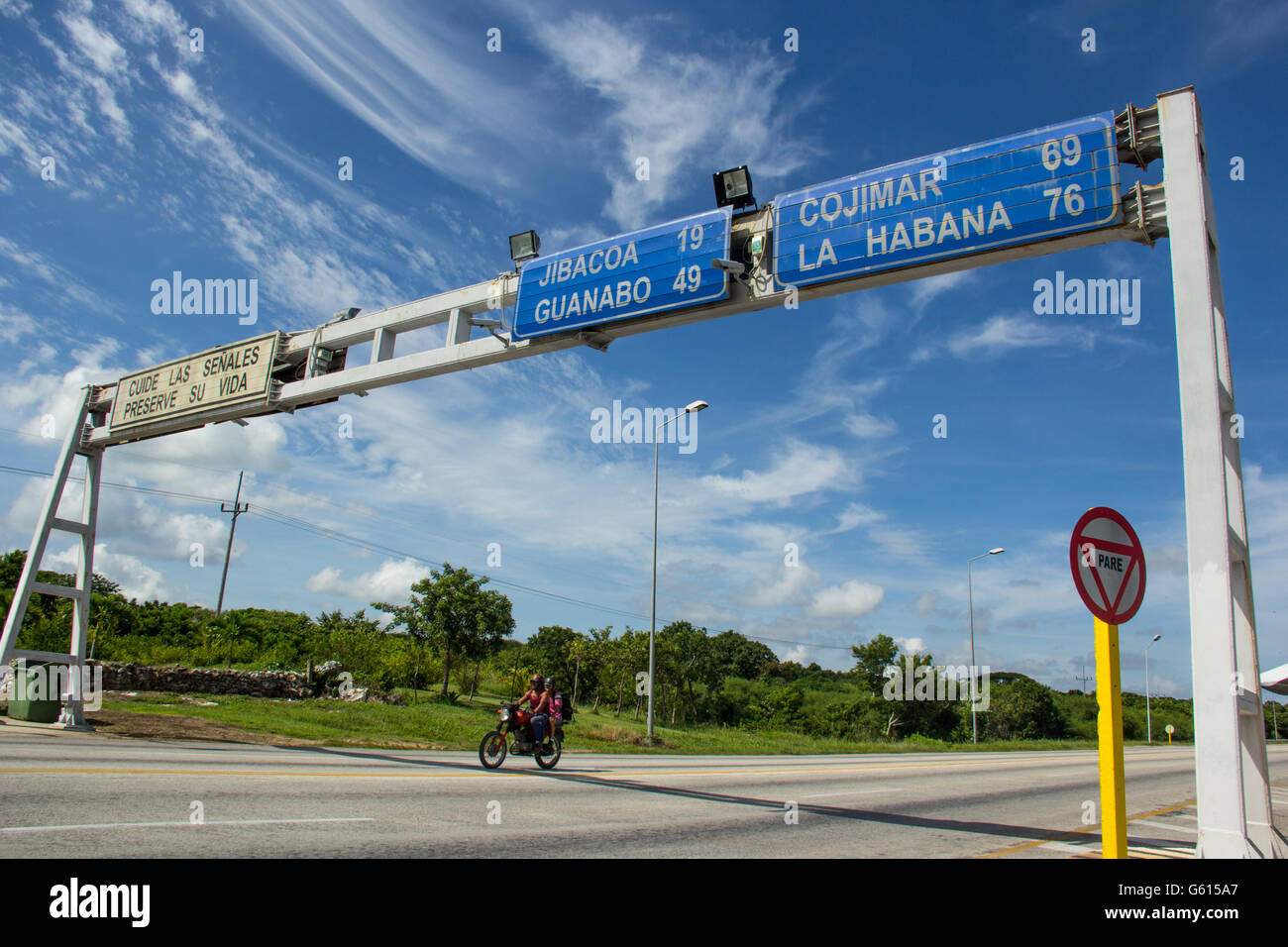 A general view of a highway in Cuba Stock Photo - Alamy