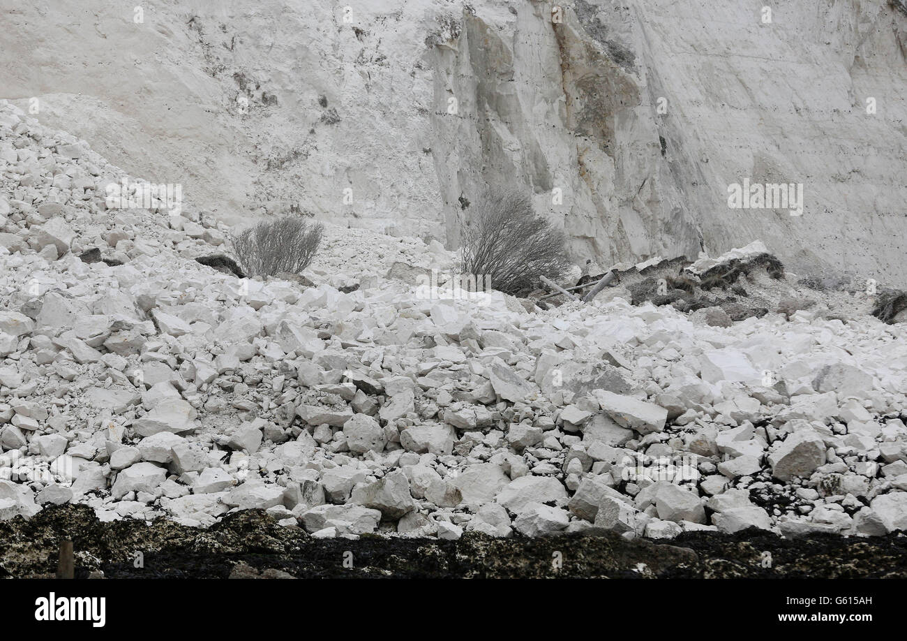 Chalk world famous white cliffs dover collapsed into english channel hi ...