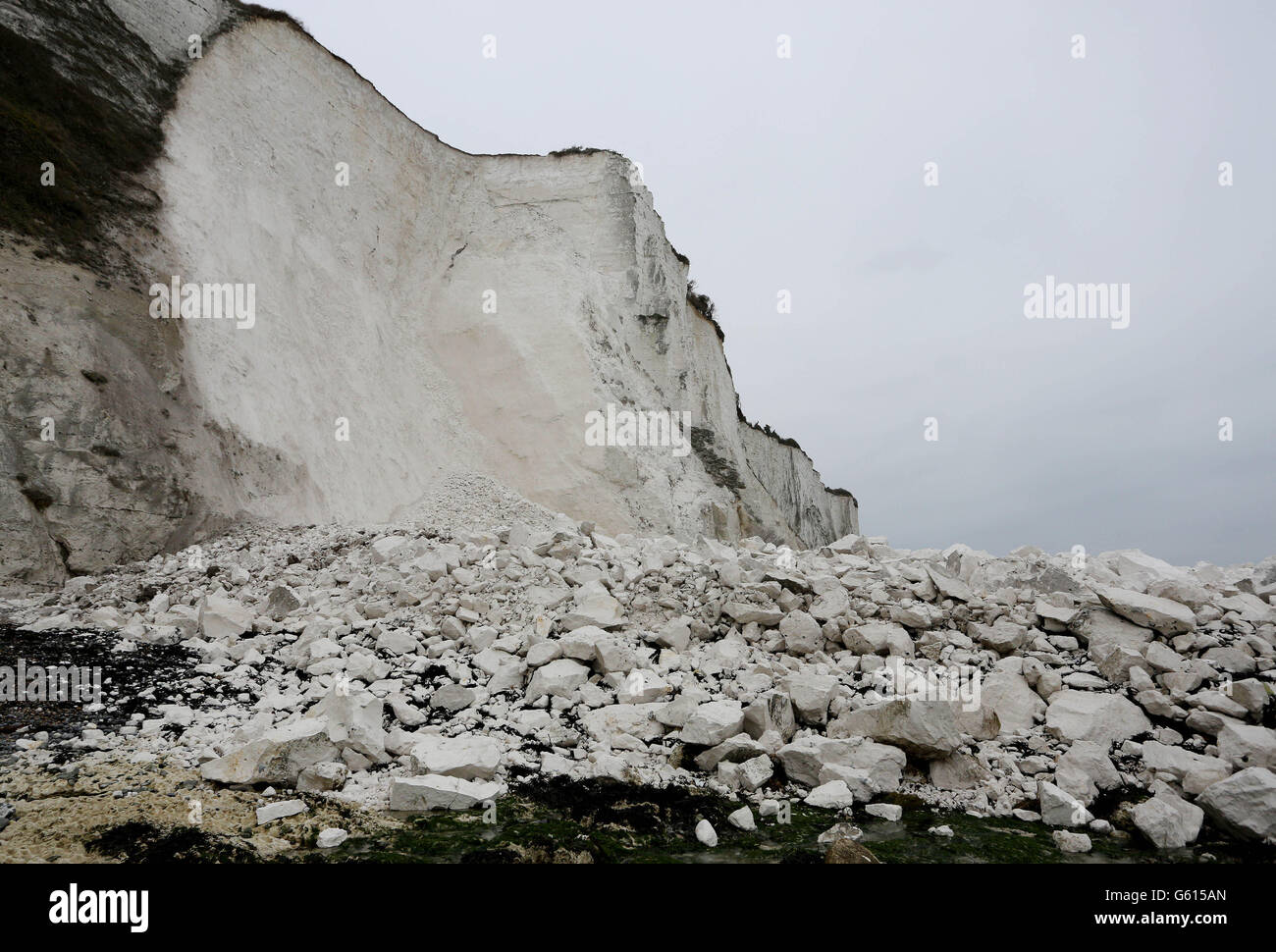 A general view of the scene in St. Margaret's Bay near Dover, Kent ...