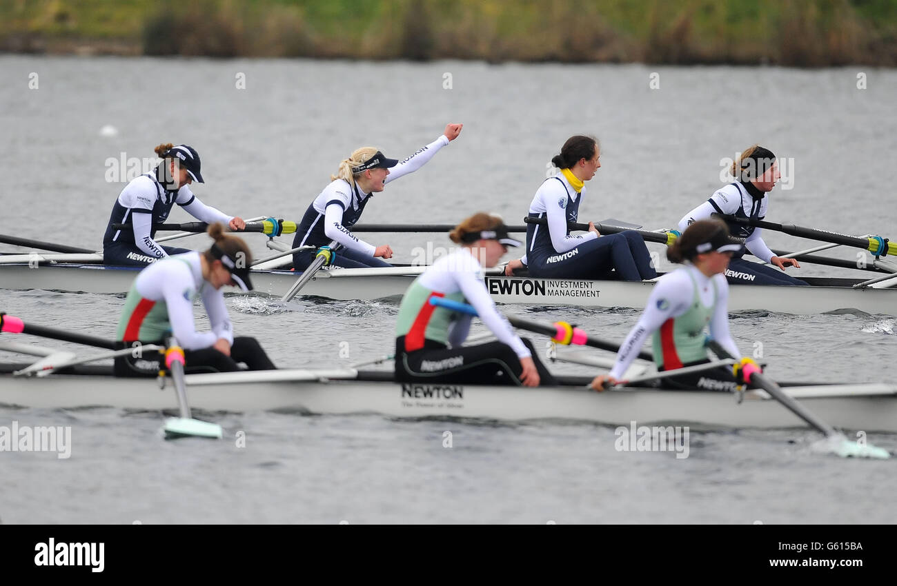 Oxford's Amy Varney (top second from left) celebrates victory against ...