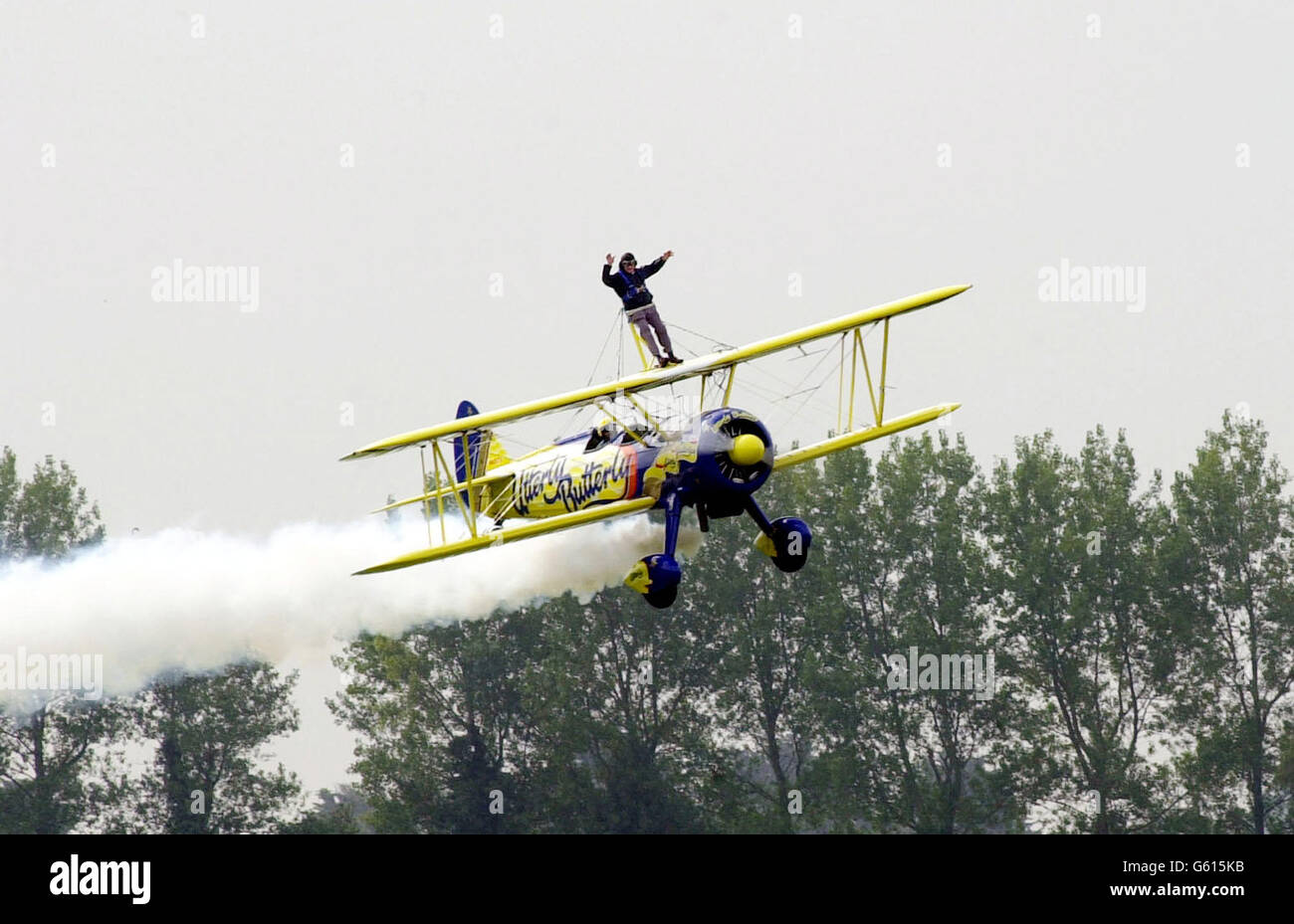 Les Seales Wingwalking Record Stock Photo - Alamy