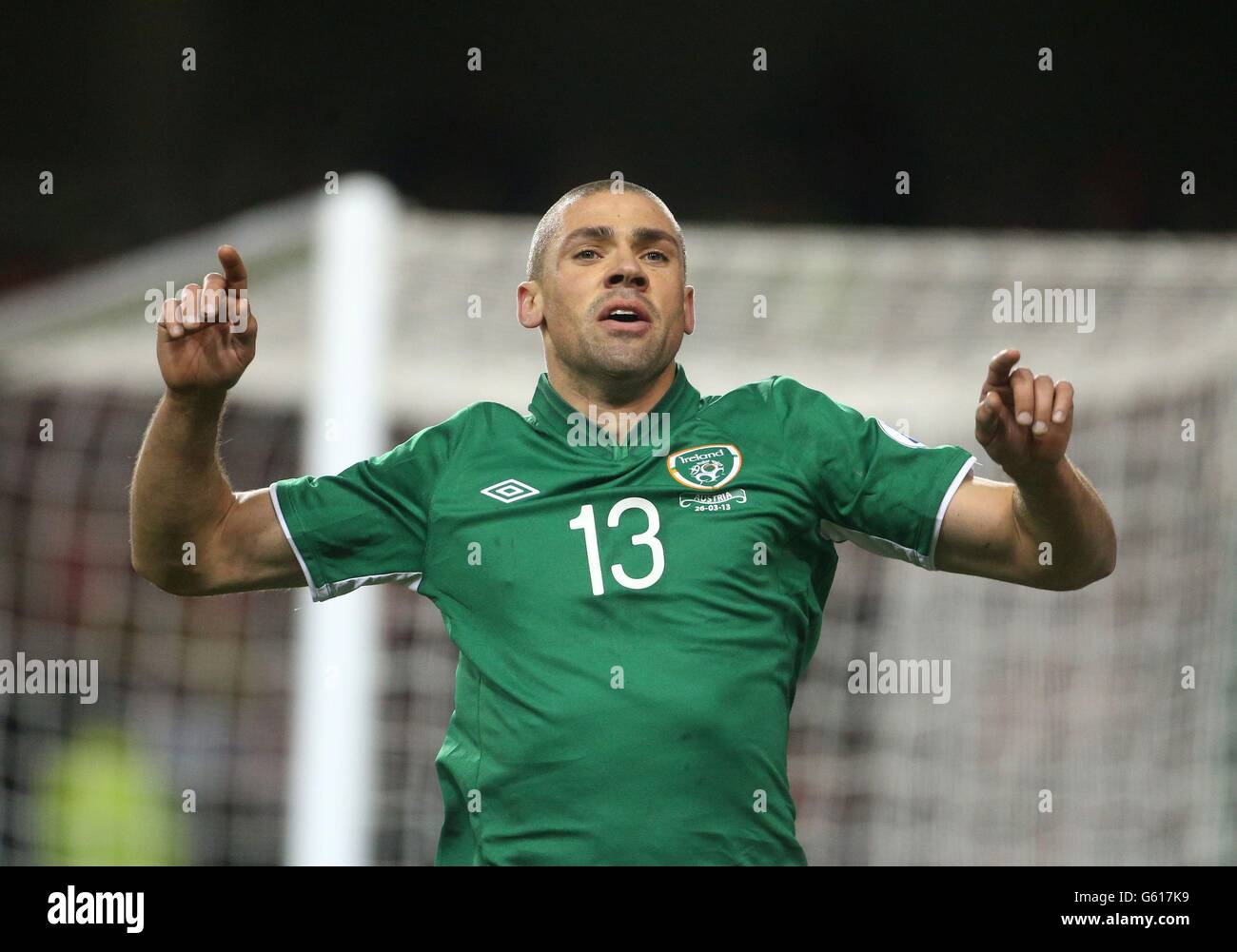 Republic of Ireland's Jonathan Walters celebrates scoring from the ...