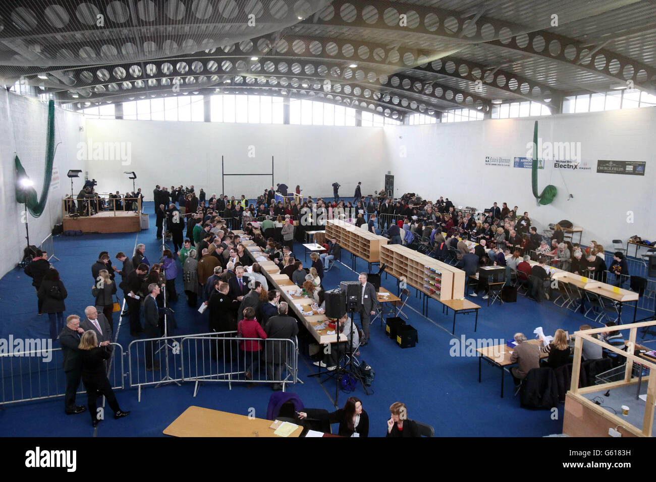 Counting begins in the Meath East by-election at Donaghmore GAA club ...
