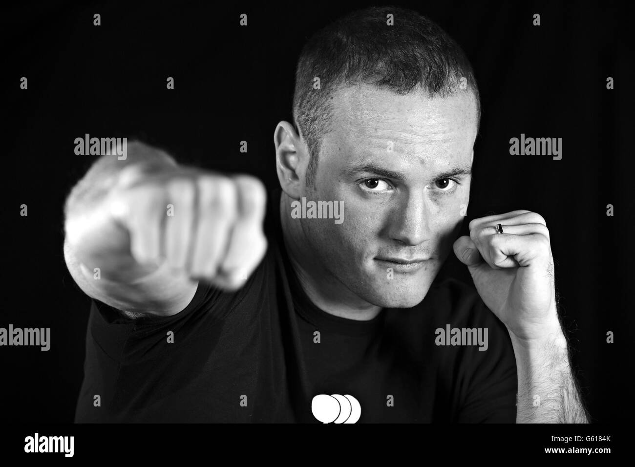 British boxer George Groves following a press conference at the ...